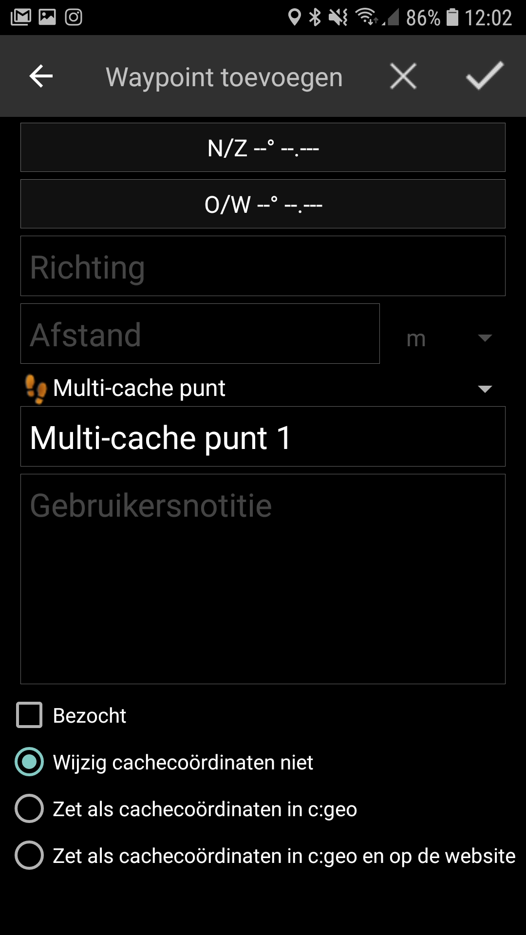 Geocaching projectie maken - Geocachen.nl