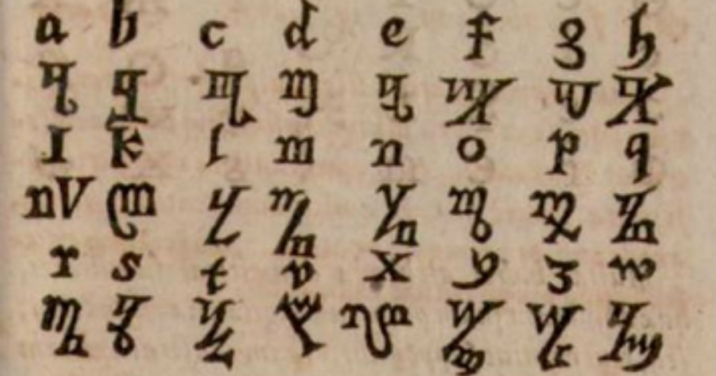 Theban alphabet / Heksenalfabet